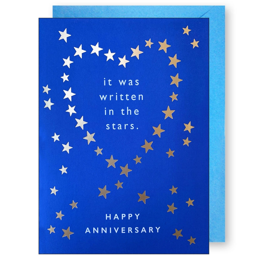 Gold Stars Anniversary Card – Ruth's Bookstore