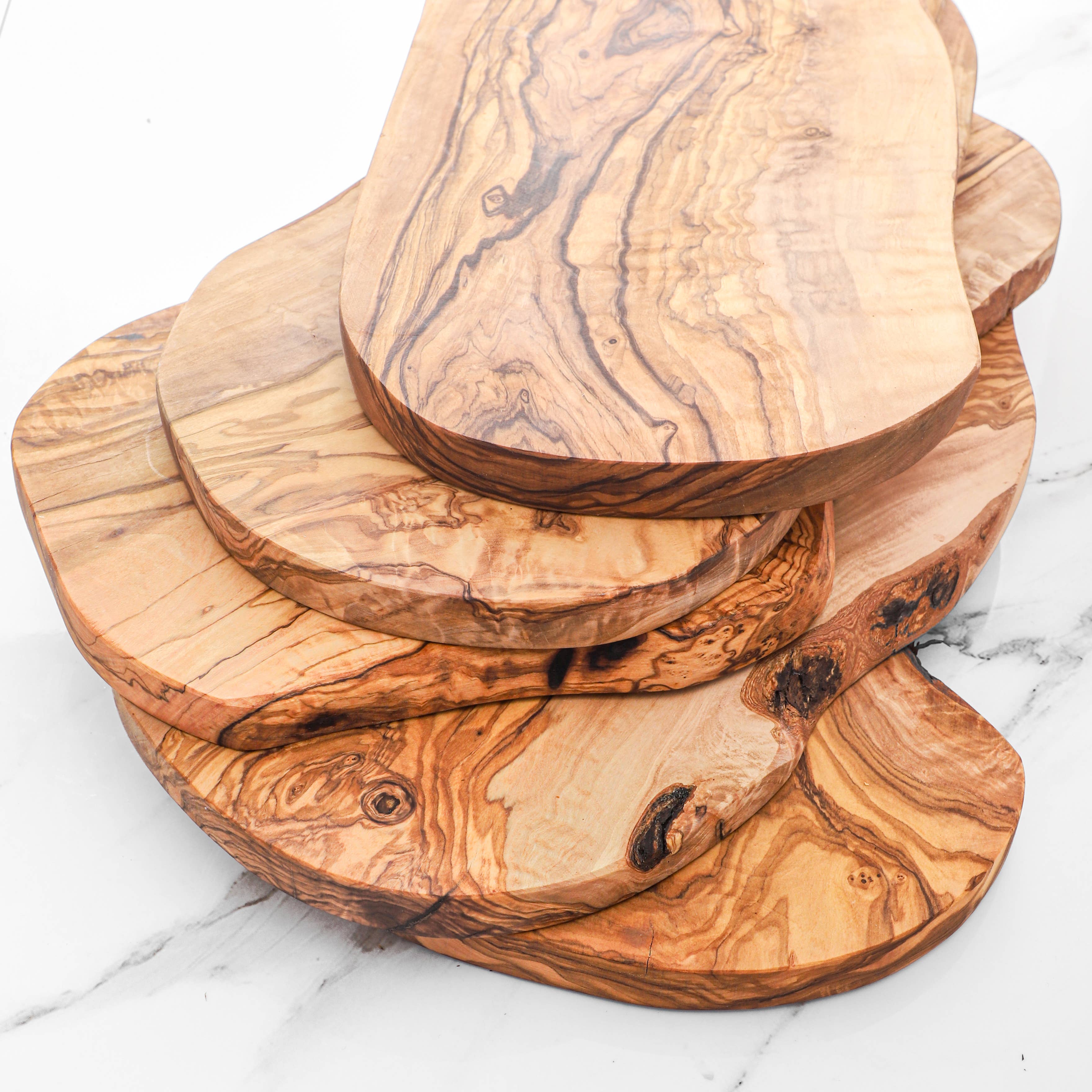 Irregular Olive Wood Cutting Board - Handmade – Ruth's Bookstore